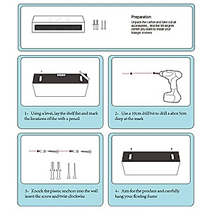 Aeveco Crystal Crush Diamond Floating Wall Shelf, Silver Mirrored Wall Rack,Glass Display Ledge of Trophy and Photo Frame, Wall Decoration with Acrylic Diamond for Living Room Bedroom (15x6x3 inch)