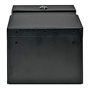 Mail Boss Comment Boss 8100 Locking Steel Suggestion Box - Key Drop Box - Collection Box - Donation Box - Ballot Box - with 25 Suggestion Cards (Black)