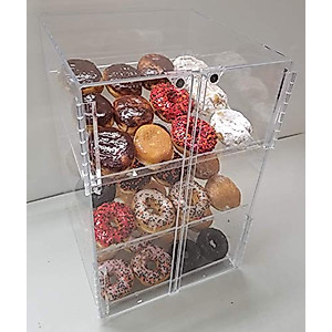 Self Serve Pastry or donut display case 3 trays for deli bakery convenience stores Display it and keeps fresh