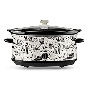 Nightmare Before Christmas 7-Quart Sketch Pattern Slow Cooker