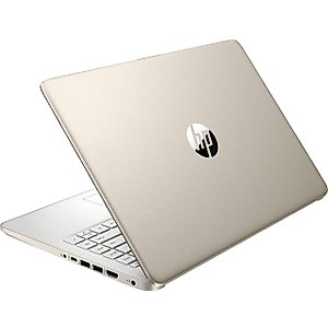 2022 HP Stream 14inch Laptop, Intel Celeron N4020 Dual-Core Processor, 4GB DDR4 Memory, 128GB Storage(64GB eMMC+64GB Card),WiFi,Webcam,Bluetooth,Win 10 S, Pale Gold | TGCD Bundle (Renewed)