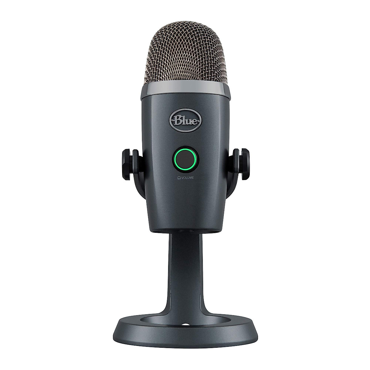 Blue Yeti Nano USB Microphone (Shadow Gray) Bundle with Boom Arm, Shock Mount and Pop Filter Compatible with Blue Sherpa Companion App (4 Items)