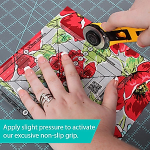 Creative Grids 9-1/2in Square It Up or Fussy Cut Square Quilt Ruler - CGRSQ9