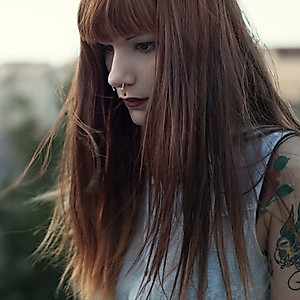 MEQNOIG Horseshoe Septum Nose Ring Fake Nose Ring Hoop Nose Cuff Non Piercing (Silver)