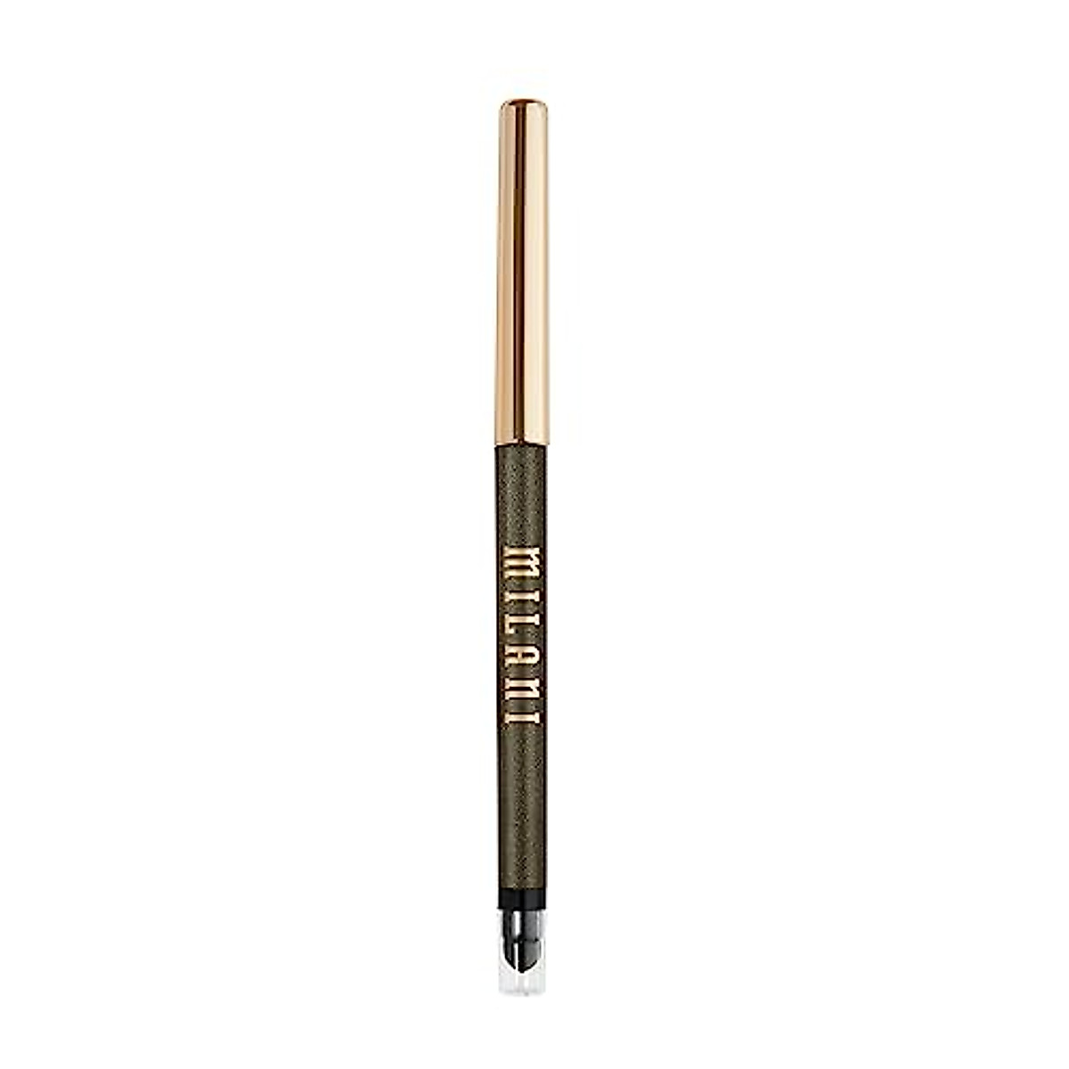 Milani Stay Put Eyeliner - Moss Boss (0.01 Ounce) Cruelty-Free Self-Sharpening Eye Pencil with Built-In Smudger - Line & Define Eyes with High Pigment Shades for Long-Lasting Wear
