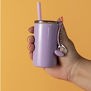 Hogg Mini Tumbler 6 Pack - 3oz Mini Skinny Pastel Collection, Sublimation Shot Glasses with Lids, 3 oz Shot Glasses, Mini Tumblers with Lids and Straws, Sublimation Shot Glass Blanks