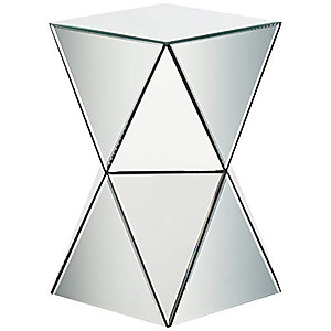 Christopher Knight Home Aami Mirrored Side Table, Clear / Mirror