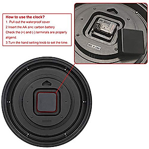 Rsobl 12 Inch Indoor Outdoor Wall Clock Waterproof with Temperature and Humidity Combo,Battery Operated Non Ticking Silent Clock Wall Decorative