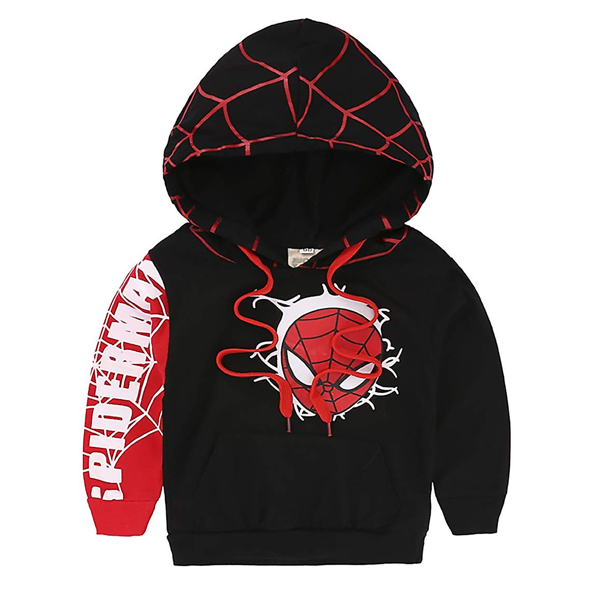 Shanleaf-Cat Spider Long Sleeve Pullover Hoodie Sweatshirt Outfits Set 2 Pcs Toddler Kids Baby Boys Pants Clothing Suit (Black, 5T)