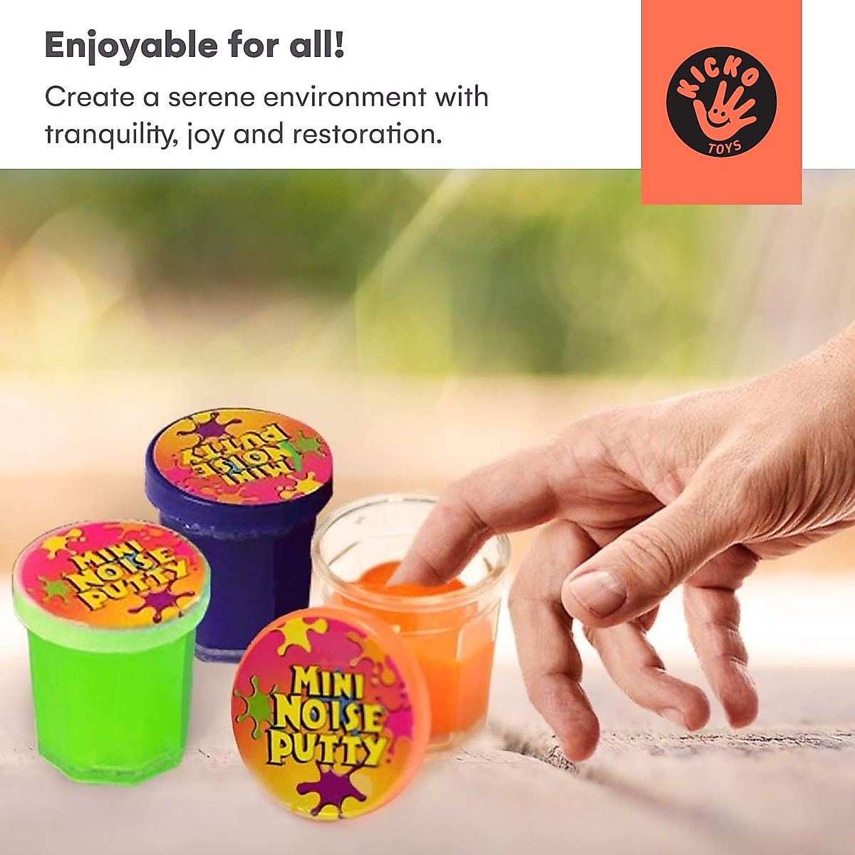 Kicko Slime Bulk Set of 48 Multicolored - Mini Noise Putty Toys Collection - Fun Kids Tactile Sensory Play, Stimulation Toy - Slime Set Gifts for Students - for Boys and Girls Ages 3+