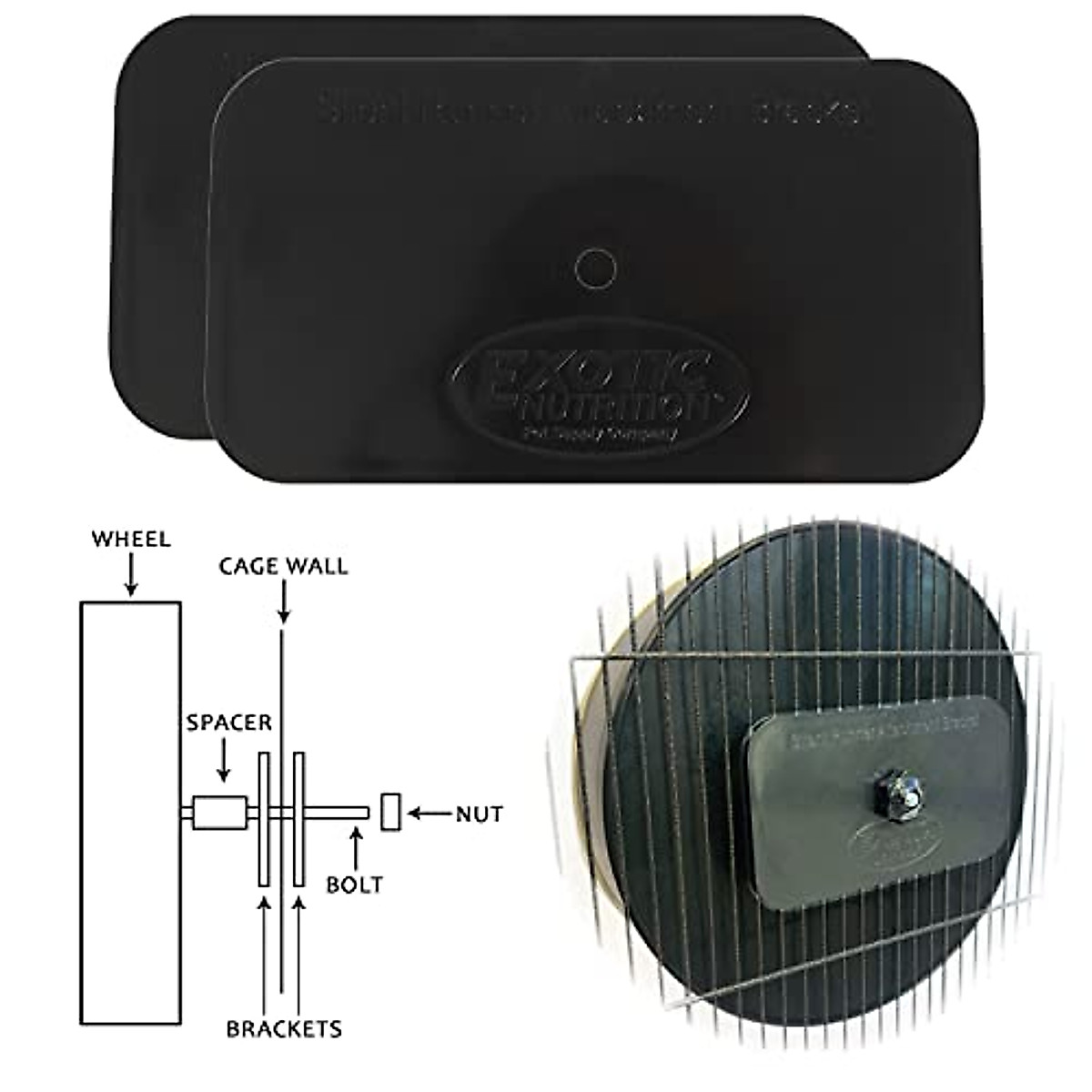 Cage Attachment for Silent Runner Exercise Wheels (Large)