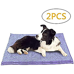 Hamiledyi Rabbit Washable Pee Pads 2Pcs Reusable Guinea Pig Training Pad Doggy Sleeping Bedding Mat for Dog, Cat