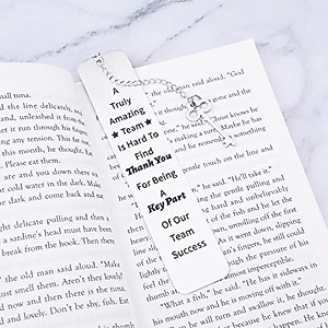 Coworker Thank You Gifts Bookmark for Women Men Office, Inspirational Employee Appreciation Gifts Bulk for Teacher Nurse Team from Boss, Mentor Birthday Leader Going Away Leaving Gifts for Retirement