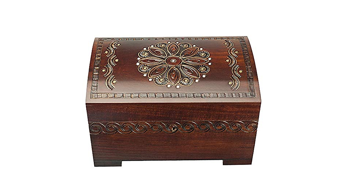 Polish Handmade Wooden Jewelry Chest - Enchanted World of Boxes