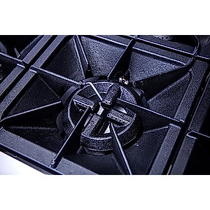 EASYROSE 60 Inch Gas Range 6 Burner Heavy Duty Ranges With Griddle, Salamander & 2 Ovens, Commercial Range for Kitchen Restaurant - 276,000 BTU, ETL Certified