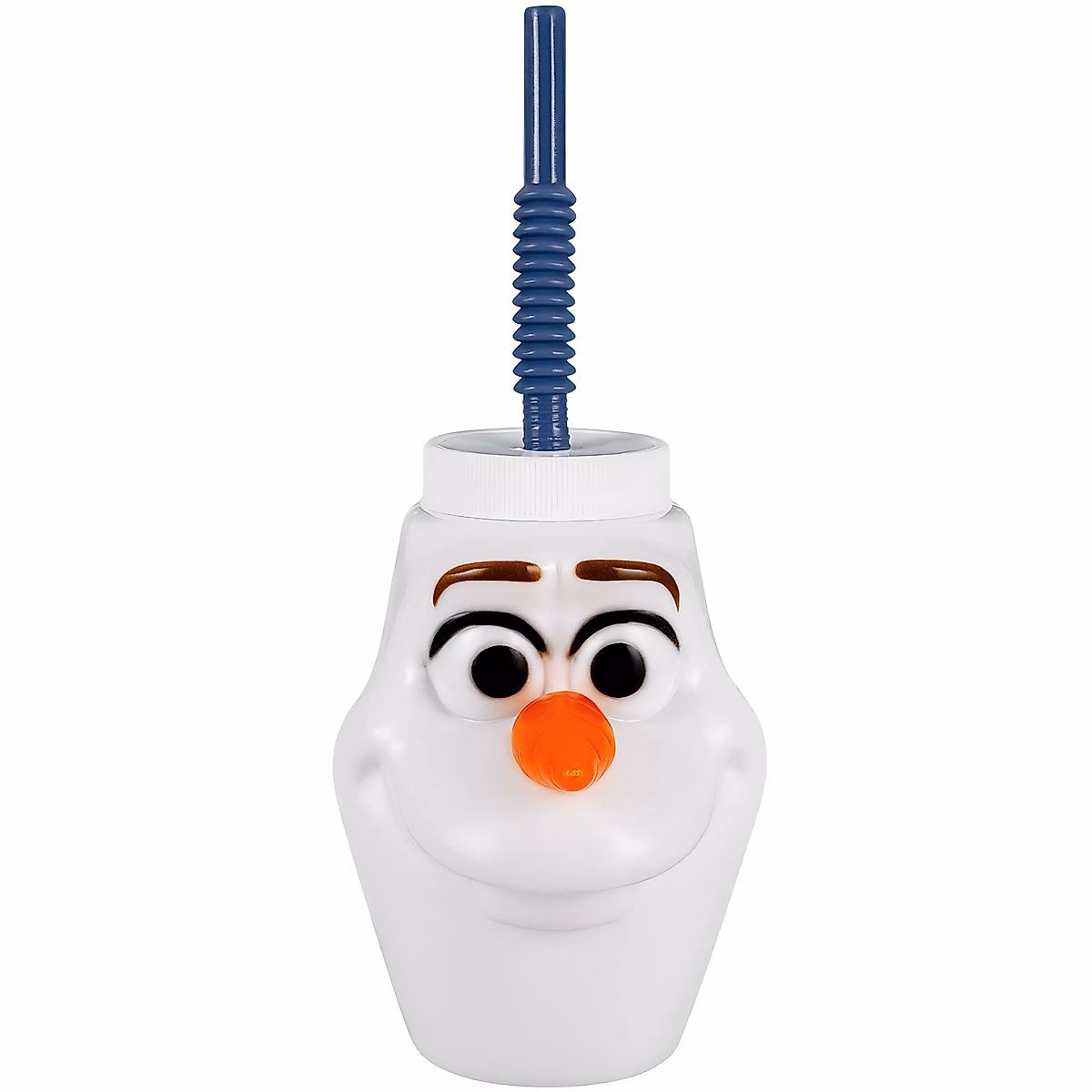 Disney Frozen 2 Olaf Sippy Plastic Cup (17.6 oz) - Pack of 1 - Perfect for Toddlers and Fans