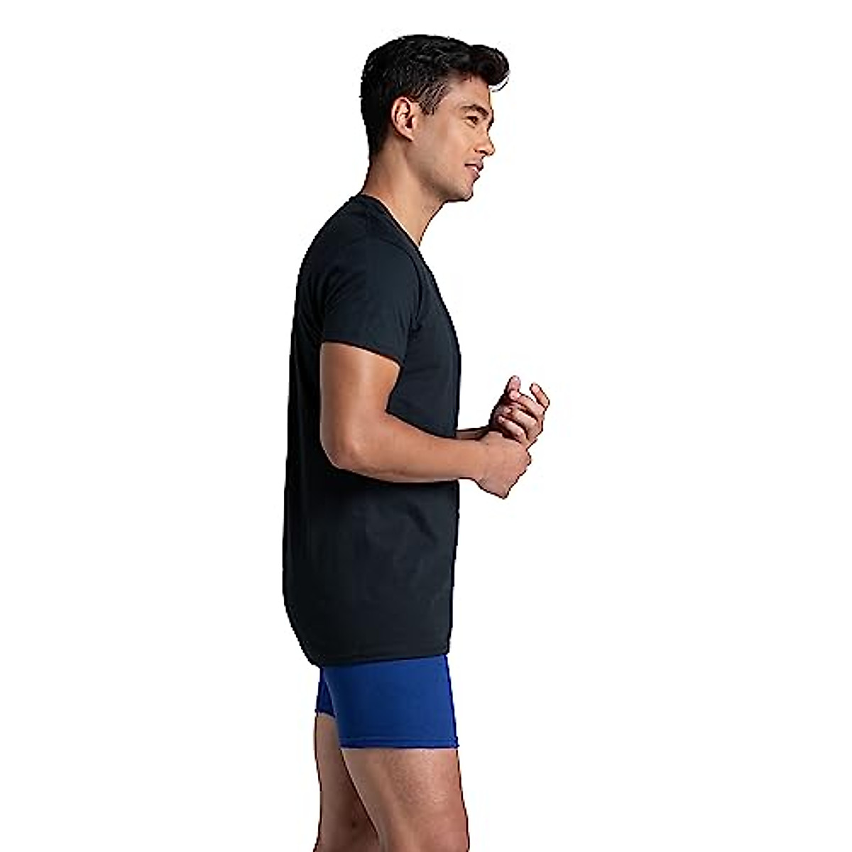 Fruit of the Loom mens Stay Tucked Crew T-shirt Underwear, Classic Fit - Assorted Colors, XX-Large US, (Pack of 6)