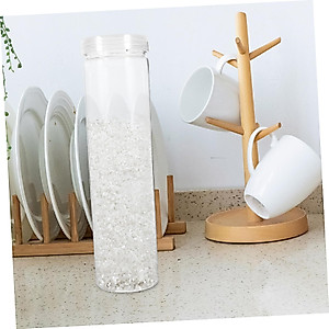 BRIGHTFUFU 3Pcs Reusable Kitchen Storage Containers with Lids for Cereal Nuts and Sugar Jars for Airtight Food Storage and Organization