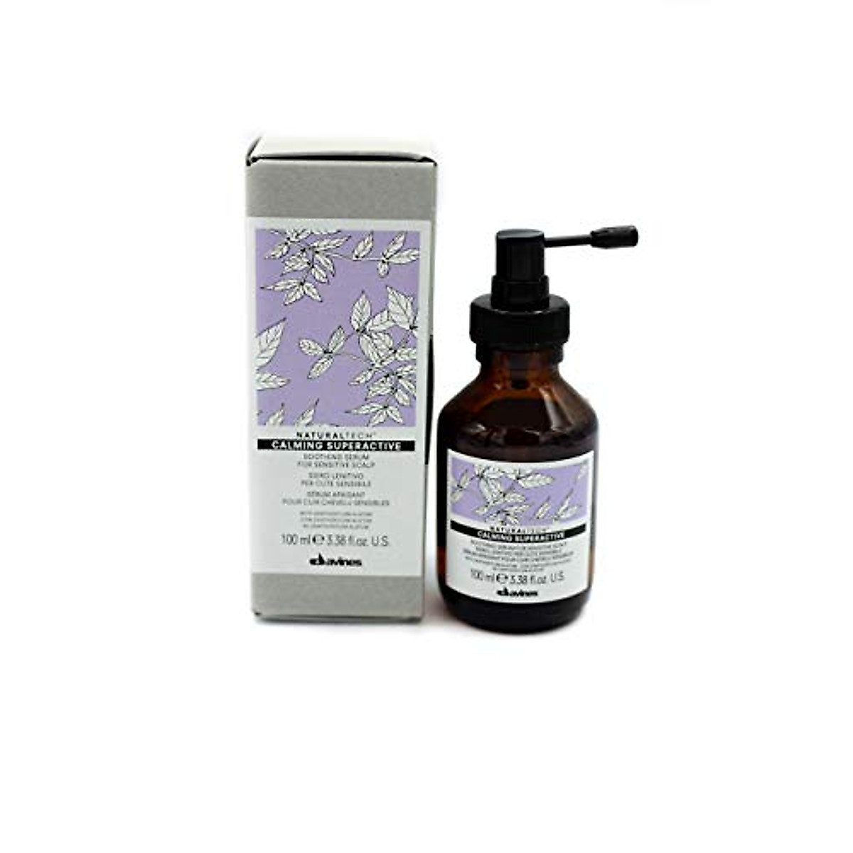 Davines Naturaltech CALMING Superactive Soothing Serum, Irritation Relief For Sensitive Scalps, 3.38 Fl. Oz.