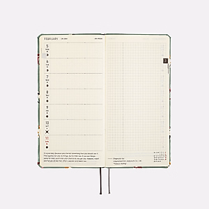 Hobonichi Techo Weeks [English/Tall and Slim Size/January 2024 Start] Bow & Tie: Cats & Me