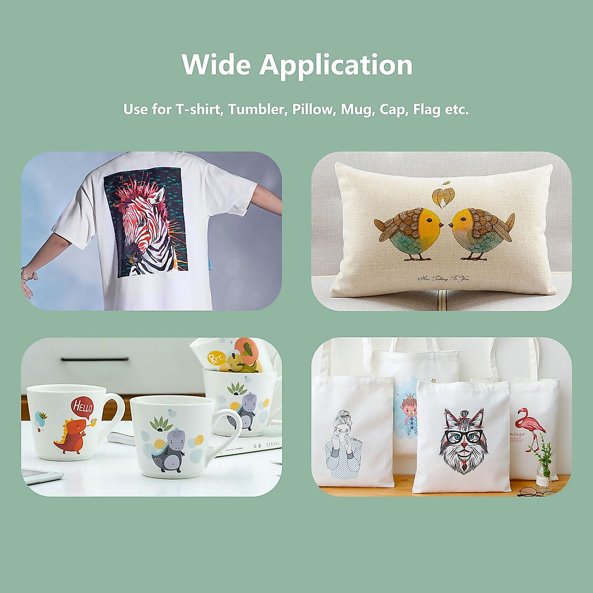 6×70ML Sublimation Ink for Epson EcoTank ET-8550 ET-8500 Printers (6 Color, BK PB C M Y K Grey)