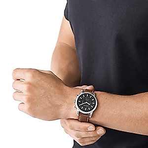 Michael Kors Hutton Chronograph Luggage Leather Watch (Model: MK8955)