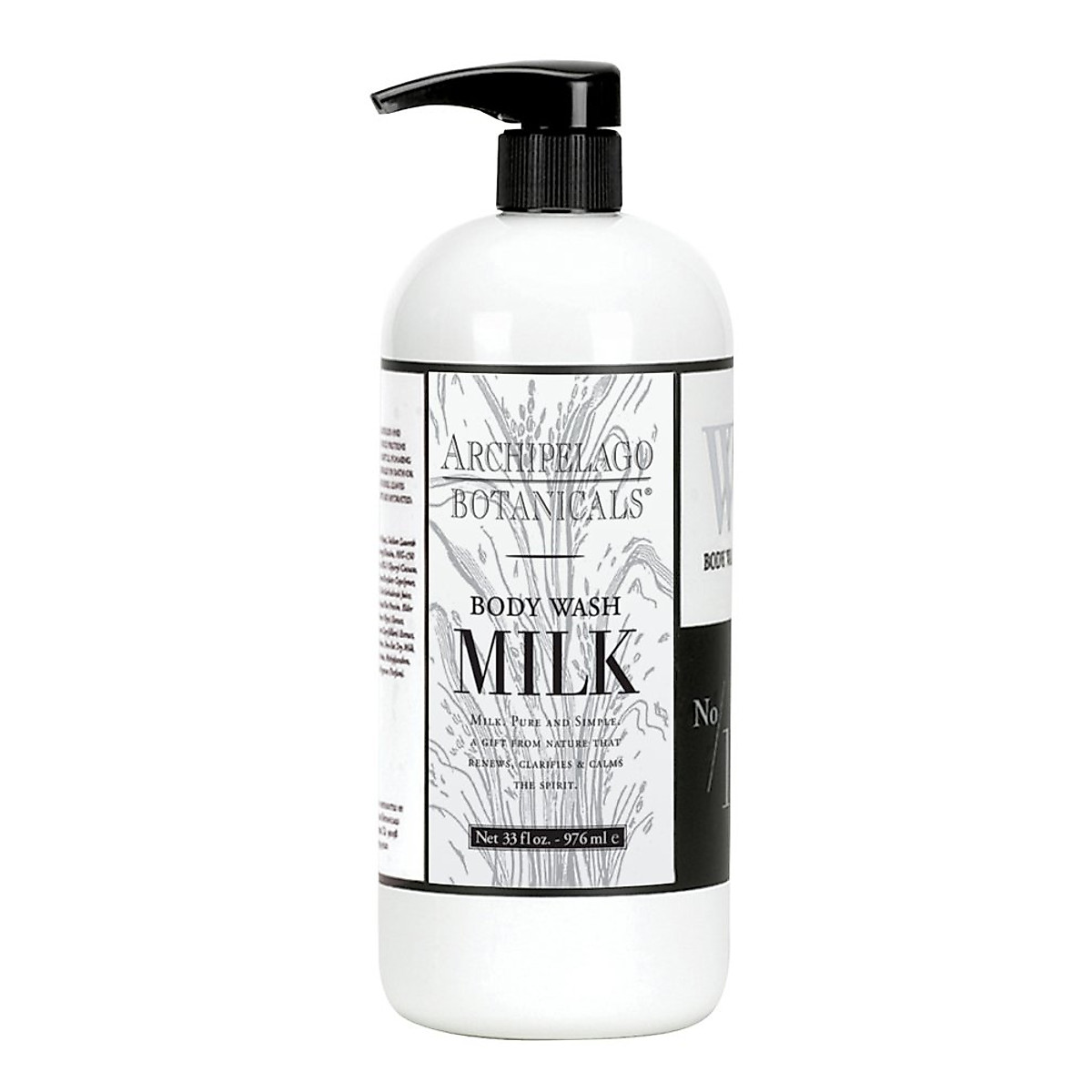 Archipelago Botanicals Milk Body Wash, Cleansing and Moisturizing Body Wash for Dry Skin, Soft and Smooth Skin, Free from Parabens, Phthalates and GMOs (33 oz)