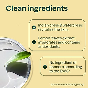 ATTITUDE Body Wash, EWG Verified Shower Gel, Dermatologically Tested, Plant and Mineral-Based, Vegan Personal Care Products, Lemon Leaves, 16 Fl Oz