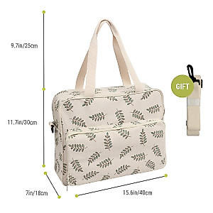 Becko US Yarn Bag Crochet Bag Knitting Bag Yarn Tote Organizer for Projects, Yarn Balls, Crochet Hooks, Knitting Needles, Stitch Holders and Other Accessories