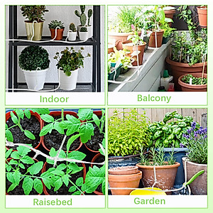 Moistenland Drip Irrigaiton Kits for 1/4" Tubing, Drip Irrigation Accessories Compatible Automatic Drip Kit or Sprinkler Systems