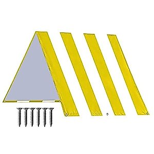 52" x 90" Swing Set Replacement Tarp Cover Multicolor Playground Roof Canopy Kids Playset Replacement Waterproof Canvas Cover for Outdoor Playset Swingset P(Size:52x90 inch,Color:Yellow White Stripes)