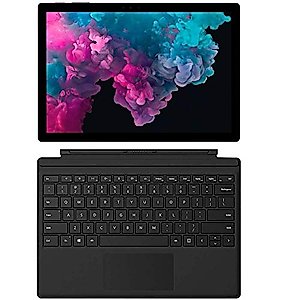 Microsoft Surface Pro 6 12.3" Intel i5 8GB/256GB Tablet with Surface Pro Keyboard Bundle (Renewed)