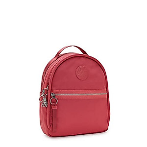 Kipling Women's Kae, Padded Straps, Monkey Keychain, Top Handle, Zipped Main Compartment, Backpack, Naturl Coral M6, 9.5''L x 12.5''H x 4.25''D