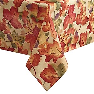 Elrene Home Fashions Harvest-Festival Fall Printed Tablecloth, 60" x 84", Oblong