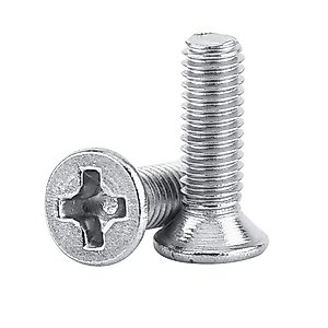 100Pcs/Bag M3 Machine Screws,9Types M3 Flat Head Stainless Steel SS304 Machine Countersunk Screw Bolt Fastener(M3x8)