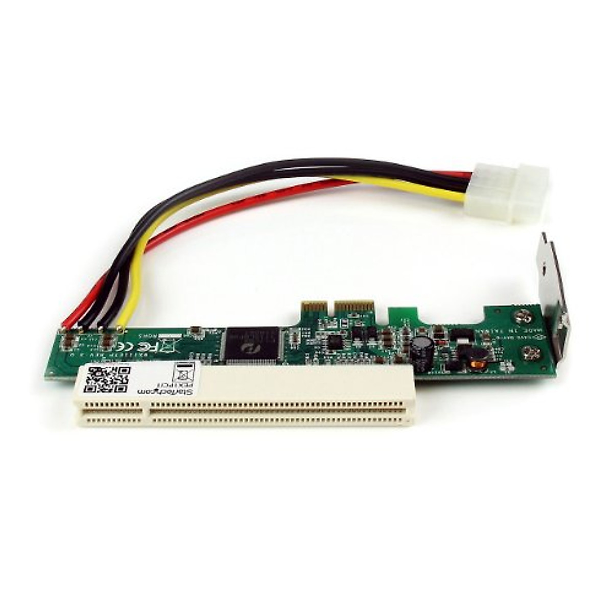 StarTech.com PCI Express to PCI Adapter Card - PCIe to PCI Converter Adapter with Low Profile / Half-Height Bracket , TAA (PEX1PCI1)