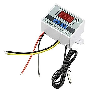 XINGYHENG XH-W3001 DC 12V 10A Microcomputer Digital Temperature Controller Digital Display Thermostat Control Switch and NTC 10K Thermistor Sensors Digital Temperature Probe (12V 120W)