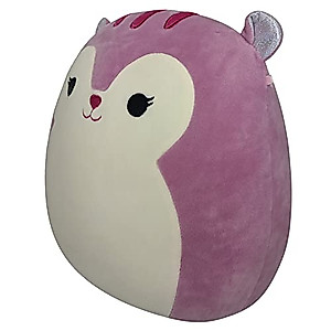Squishmallows 12-Inch Plum Squirrel with Tie-Dye Tail and White Belly Plush - Add Allina to Your Squad, Ultrasoft Stuffed Animal Medium-Sized , Official Kelly Toy Plush