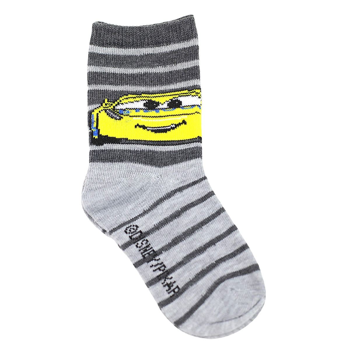 Disney Boy's Cars 3-Pack Character Crew Socks, Small, Red