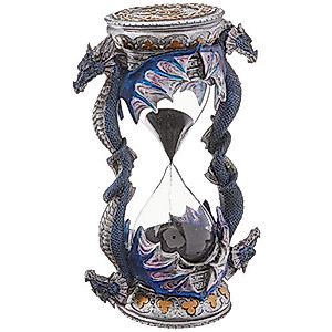 Design Toscano WU70646 Death's Door Dragon Gothic Decor Statue Hourglass Sand Timer, 6 Inch, Single