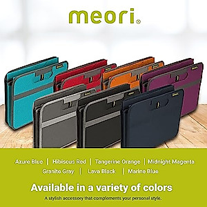 meori Large Trunk Organizer for Groceries Collapsible Midnight Magenta Storage Car SUV 2 Compartments