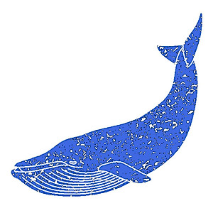 CafePress Distressed Blue Blue Whale Mugs Ceramic Coffee Mug, Tea Cup 11 oz