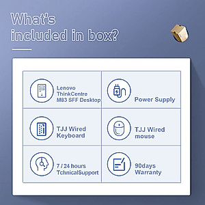 Lenovo ThinkCentre M83 SFF Desktop PC, Intel Quad Core i7 Upto 4.0GHz,16GB Ram, New 1TB SSD, AC Wi-Fi, DVD-ROM, Keyboard, Mouse, Windows 10 Pro (Renewed)