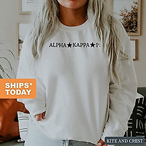 Alpha Kappa Psi You're A Star Sweatshirt - Fraternity Crewneck Sweatshirt White