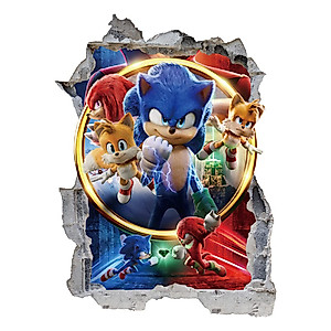 Anime Wall Decor Children's Cartoon Wall Stickers Nursery Nursery Bedroom Living Room Removable Vinyl Stickers Poster