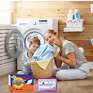 Enyur Laundry Detergent Sheets, Fresh Scent, Concentrated, travel laundry sheets, Travel Laundry Soap High Capacity Packet(132 Loads/2 packs)