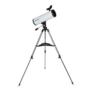 Celestron – Cometron 114mm Newtonian Telescope Newtonian Reflector Telescope with Parabolic Mirror – Alt–azimuth Mount – Ideal Telescope for Beginners – BONUS Astronomy Software Package