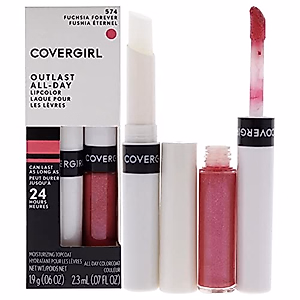 COVERGIRL Outlast All-Day Lip Color With Topcoat, Fuchsia Forever