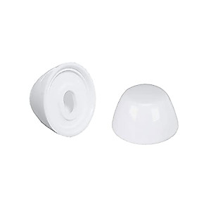 Danco 80821 Snap on Round Toilet Bolt Caps in White, Pack of 2