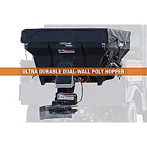 Buyers Products SHPE0750 SaltDogg 0.75 Cubic Yard Electric Poly Hopper Spreader With Standard Chute, Black